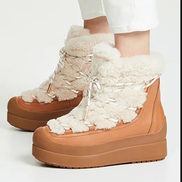 Tory Burch | Shoes | Tory Burch Courtney 6mm Shearling Ankle Boots In ...